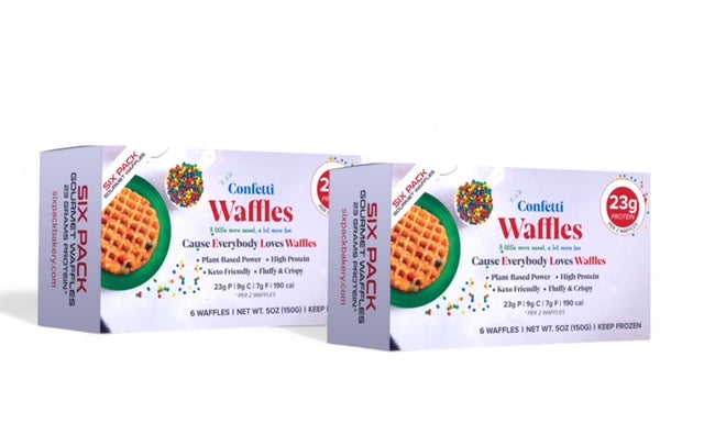 Confetti Fun Bundle (24 waffles) – Six Pack Bakery
